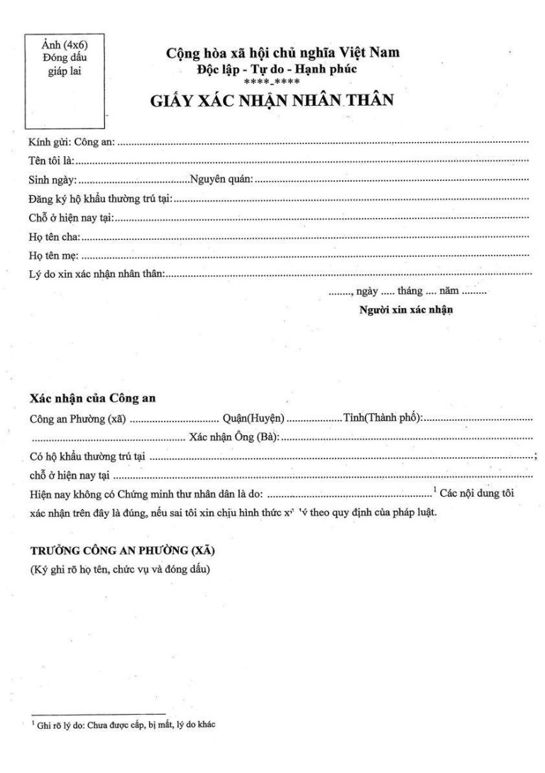 Giấy xác nhận nhân thân đi máy bay & 6 điều cần biết